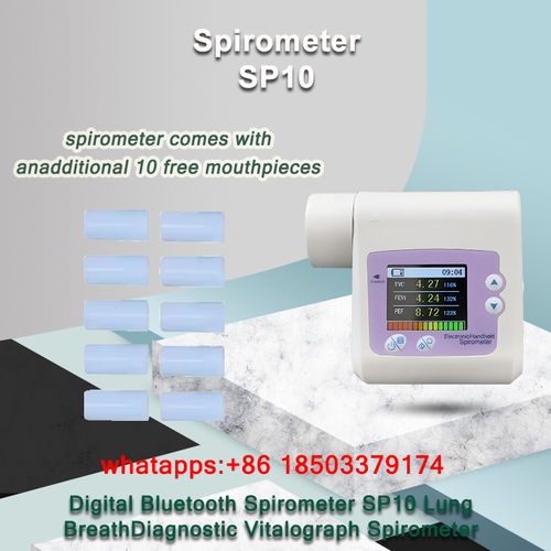 Digital Spirometer Lung Breath Diagnostic Vital ograph Spirometer SP10 ...