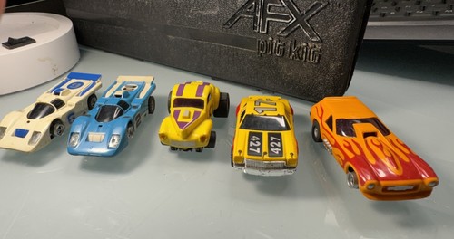 Vintage AFX SLOT CAR LOT Of 5 & AFX Case. 3 Cars Missing Front Tires | eBay
