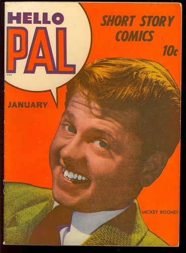 Hello Pal #1 High Grade Mickey Rooney Photo Cover Golden Age Comic 1943 ...