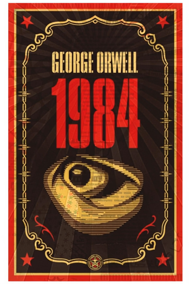 1984 by George Orwell Dystopian Classic Shepard Fairey Cover Art | eBay