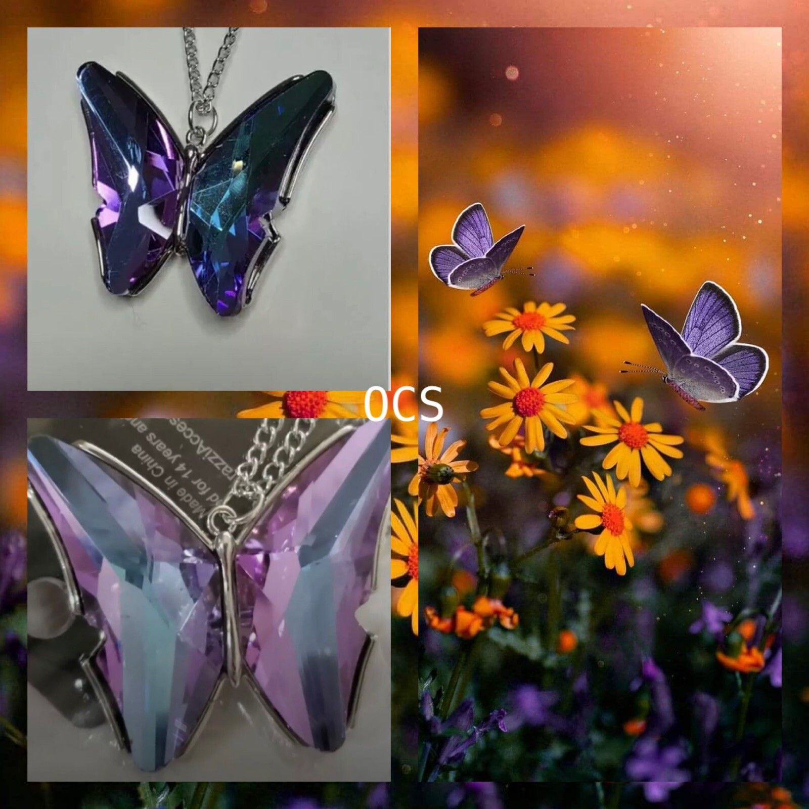 🦋The Social Butterfly Effect🦋OIL SPILL🦄 LOP🦋Multi-color🦋Necklace 🦄NWT ...