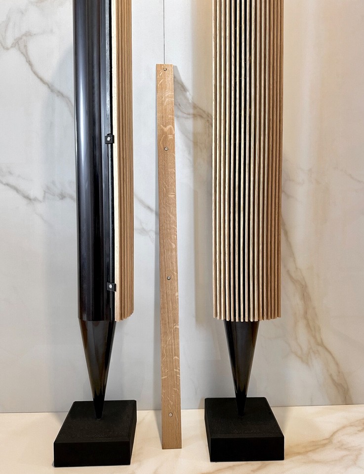Beolab 8000 oak wood cover (pair) premium handmade for Bang & Olufsen ...