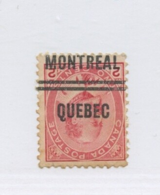 🍁#4-90-i INVERT MONTREAL 2c Edward PRECANCEL, Cat $4.00 used Canada | eBay
