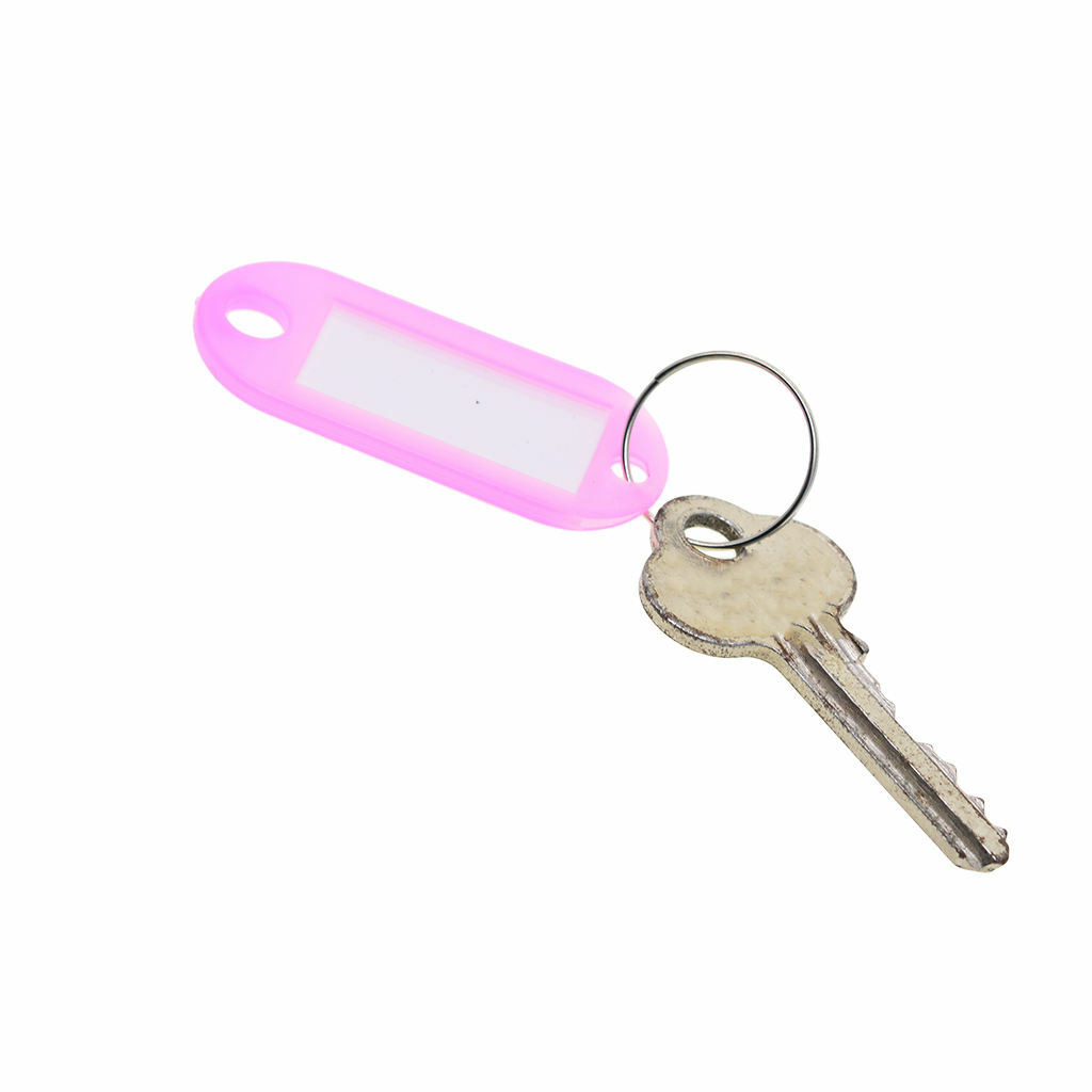 50X BULK KEY TAGS PLASTIC IDENTITY CAR KEY RINGS Yellow | eBay