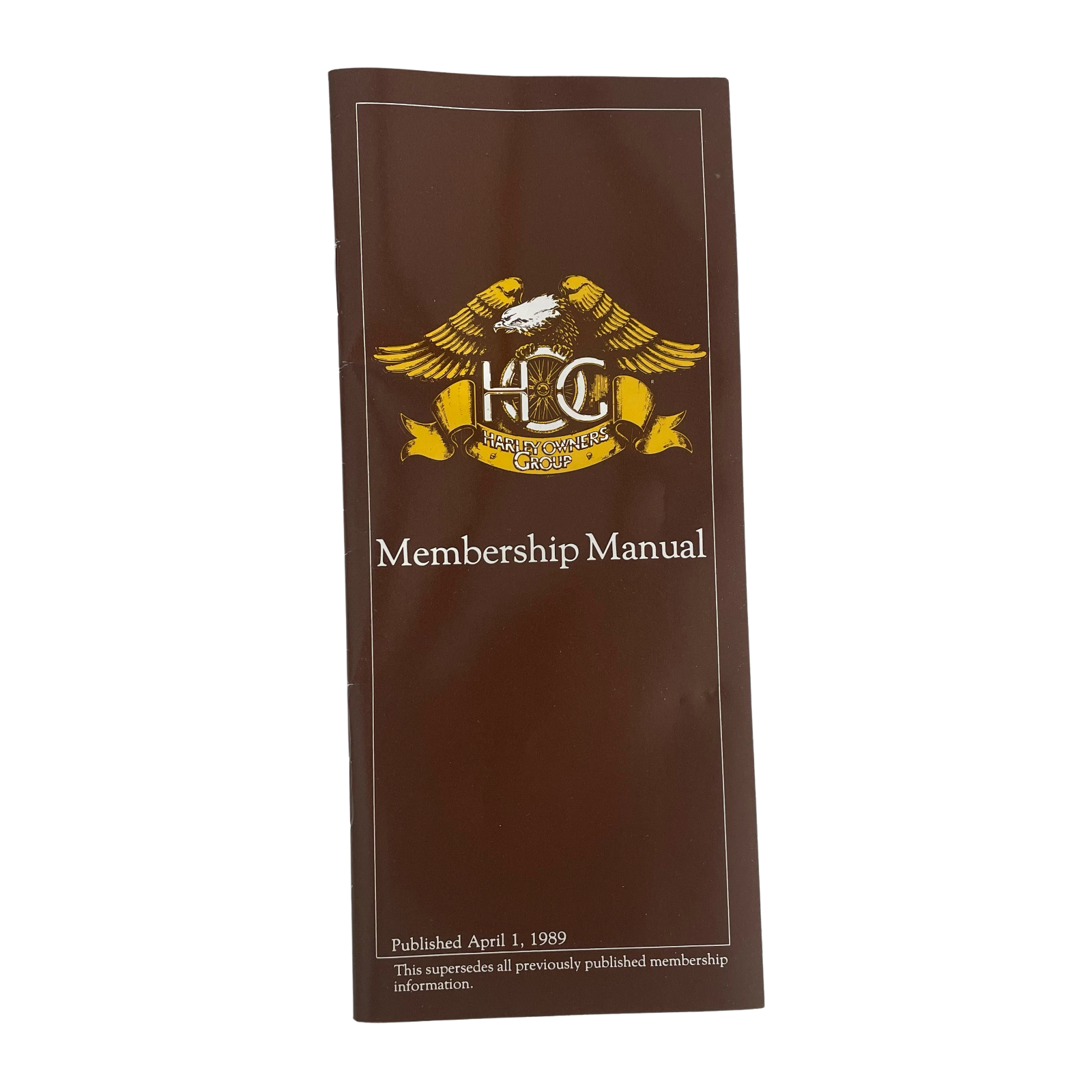 Harley-Davidson Owners Group H.O.G. HOG 1989 Patch & Pin Set NOS W ...