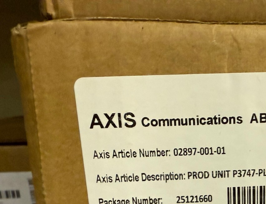 Axis P3747-PLVE Multi Sensor Outdoor Network Camera | 02897-001 | NEW ...