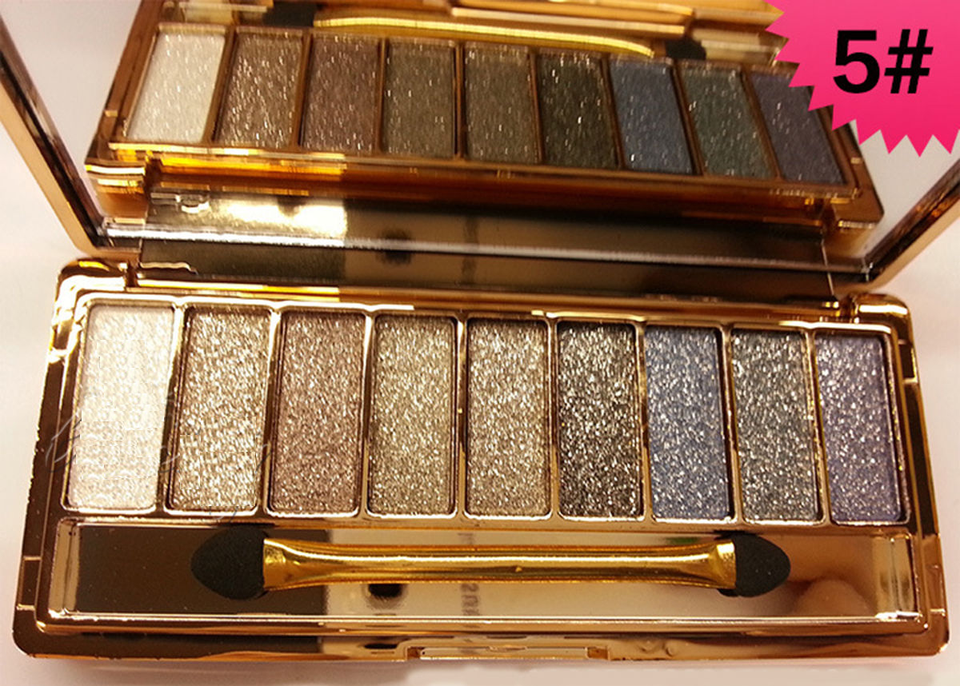 GLITTER EYESHADOW PALETTE DIAMOND PIGMENT COLOR SHIMMER EYE SHADOW ...