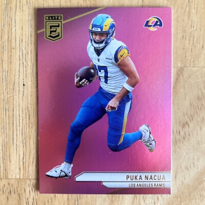 Puka Nacua 2024 Panini Donruss Elite Football Pink Parallel - Rams | eBay