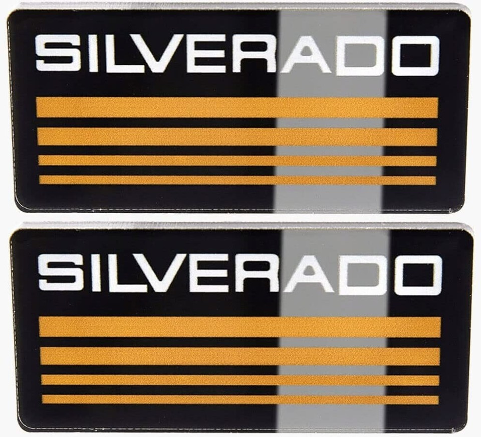 Pair Set Silverado Cab Emblem Side Roof for 88 89 90 91 Suburban Tahoe ...