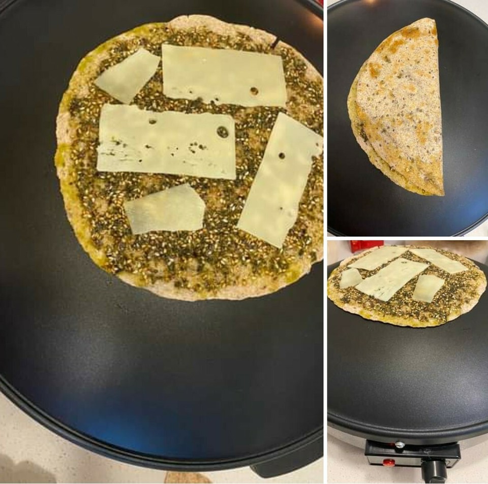 Electric Saj Arabic Bread Maker 16" Non-stick Tabun Markouk Thyme Pie ...