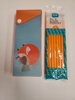 Pen + Gear No. 2 Wood Pencils (8) Count & Unison Slider Pencil Case ...
