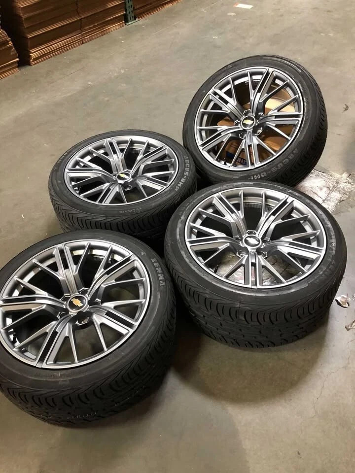 20x10 20x11 CAMARO ZL1 MATTE GUNMETAL WHEELS RIM TIRES 5x120 SS RS Z28 ...