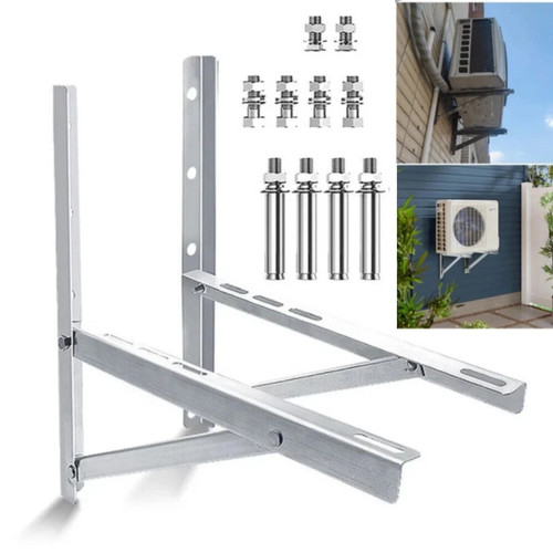 2PCS Steel Mini Split Wall Mount Bracket For Air Conditioner Condensing ...