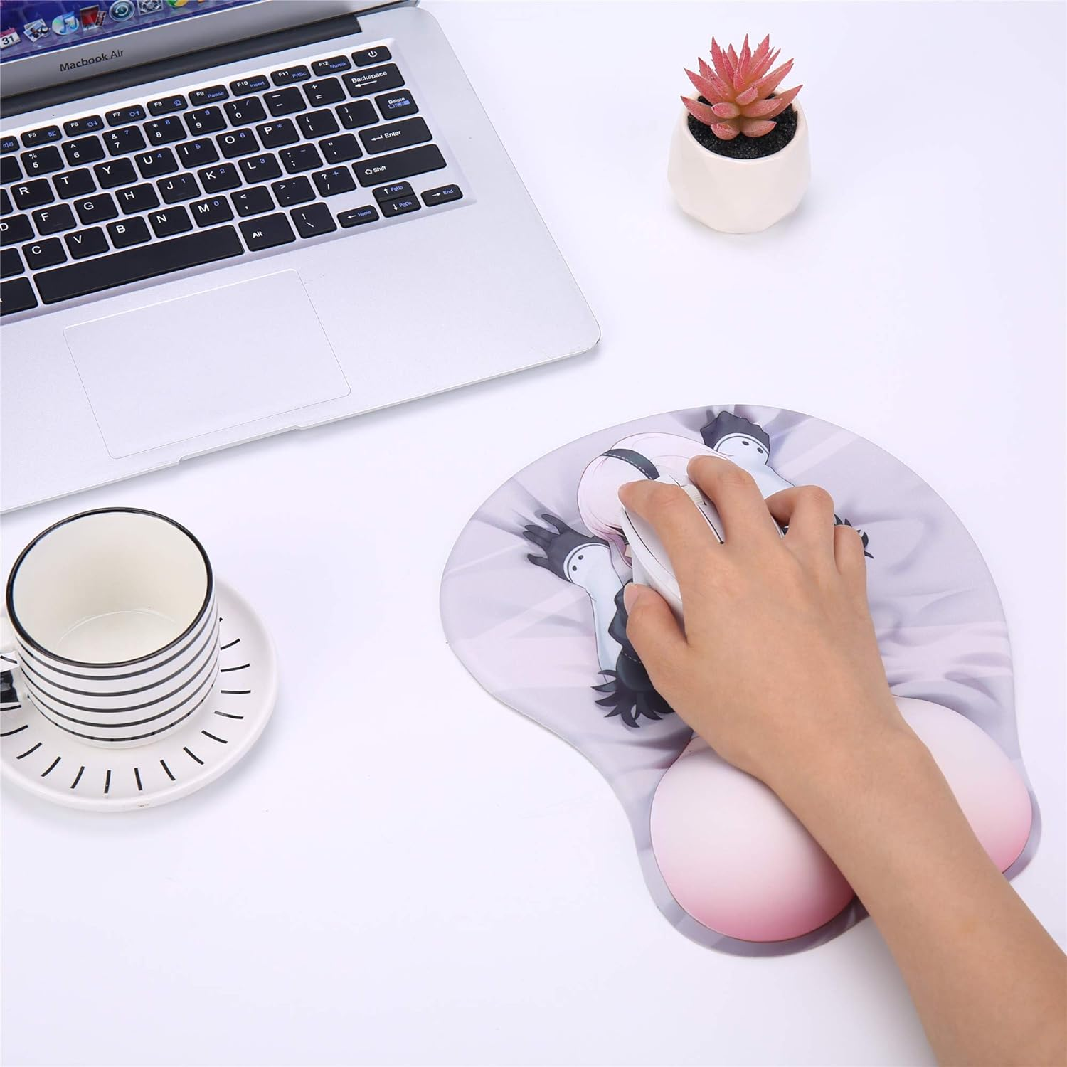 BOO ACE 2B PP Anime Mouse Pads with Wrist Rest Gaming 3D Mousepads 2Way ...