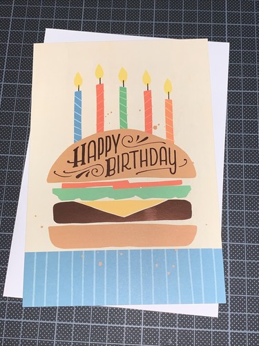 Hallmark Birthday Card: Burger Cake Today Topped With All Your Favorite ...