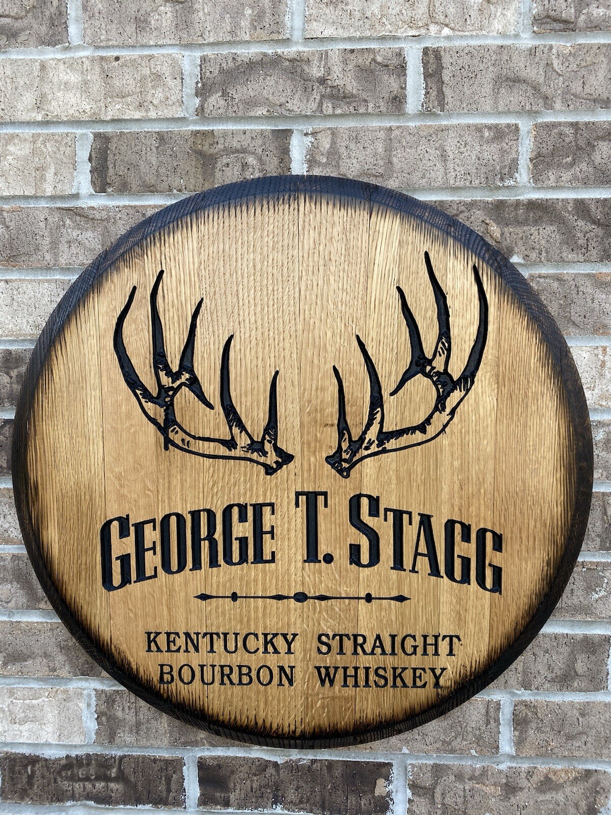 Authentic George T Stagg Logo Distillery Bourbon Barrel Head 21 ...