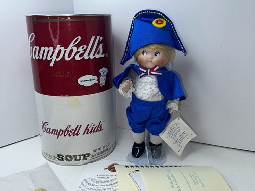 VTG CK-2 Campbell's Soup Campbell Kids Doll 10" George Washington 1994 ...