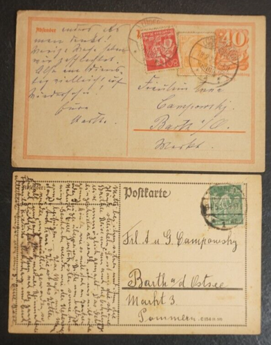 Germany lot of two very old postal cards | eBay