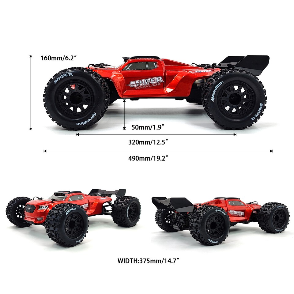 FSR RC 1：10 MONSTER TRUCK SNIPER High Speed Remote Control Car 4WD 60 ...