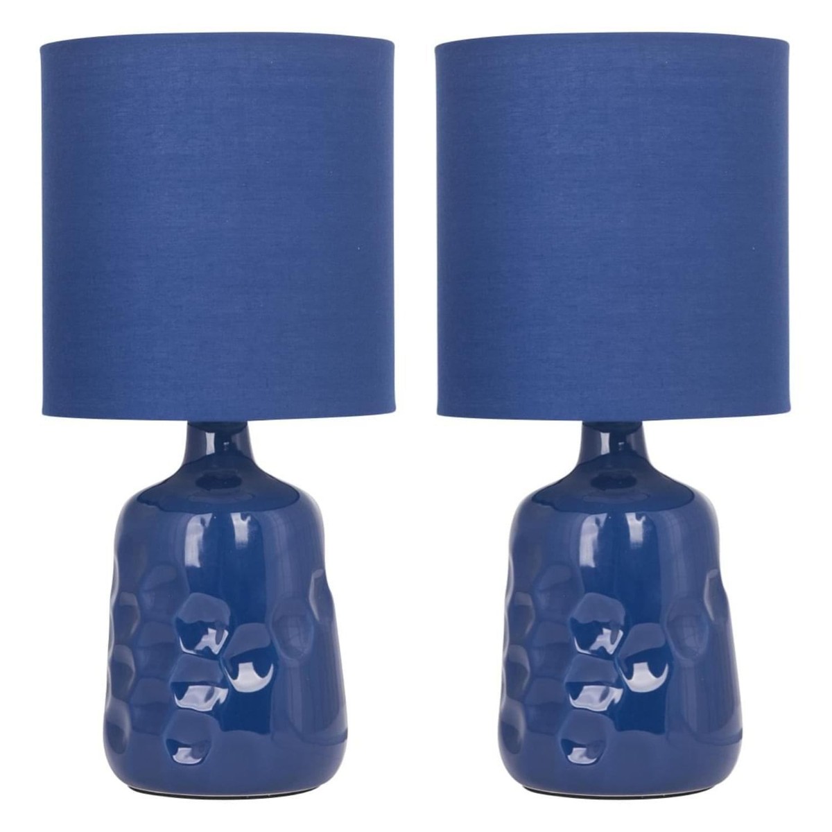 Navy Blue Ceramic Lamps Skyline Grey And Blue Ceramic Table Lamp With