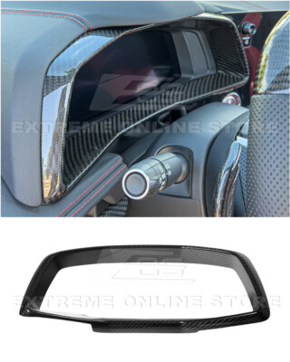 For 20-Up Corvette C8 | CARBON FIBER Interior Speedometer Gauge Cluster ...