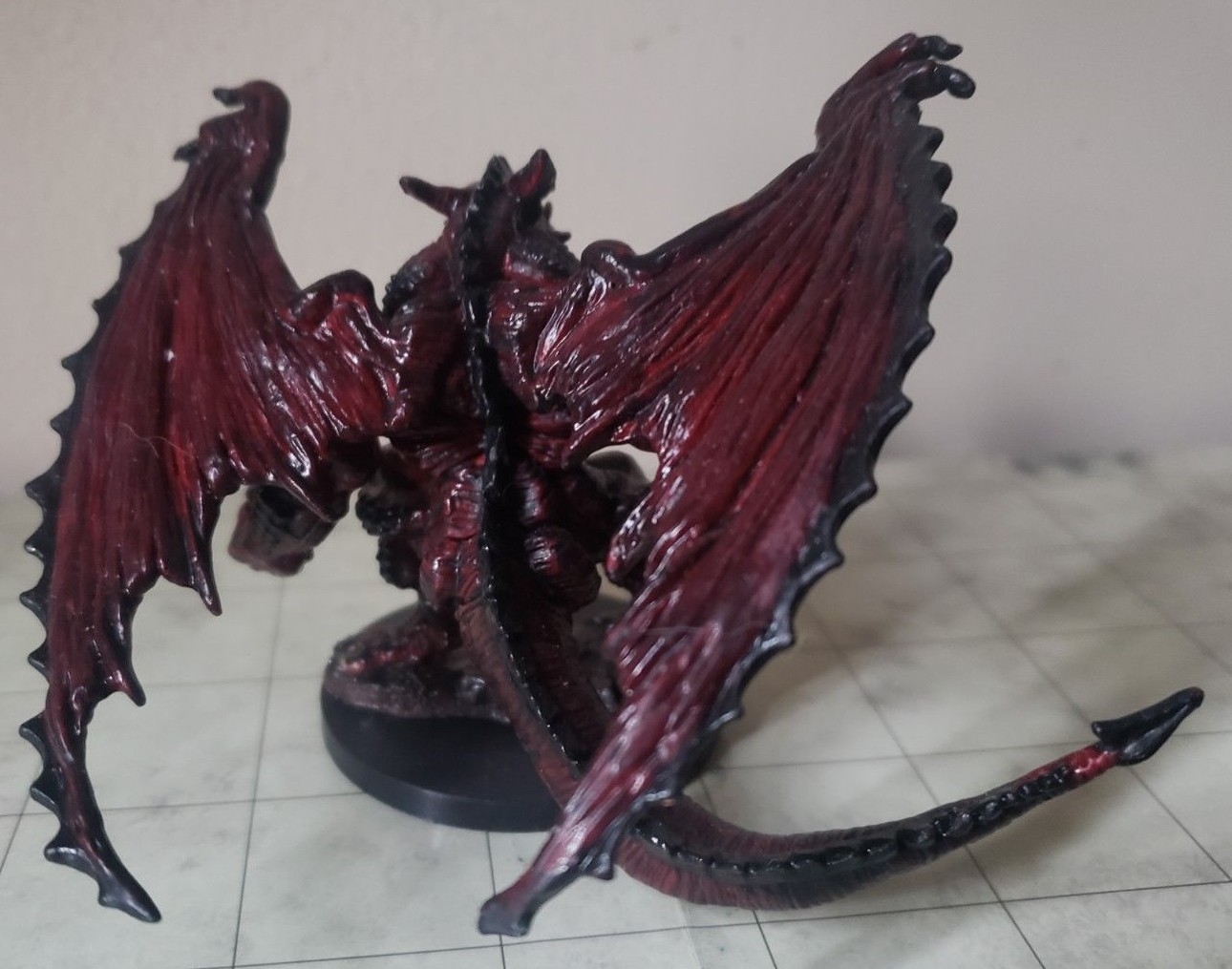 Dungeons and Dragons Pit Fiend miniature, pro painted, dark and evil ...