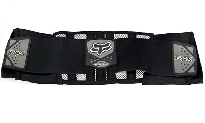 Vintage Fox Racing TURBO Kidney Belt Motocross Black Silver Motocross ...