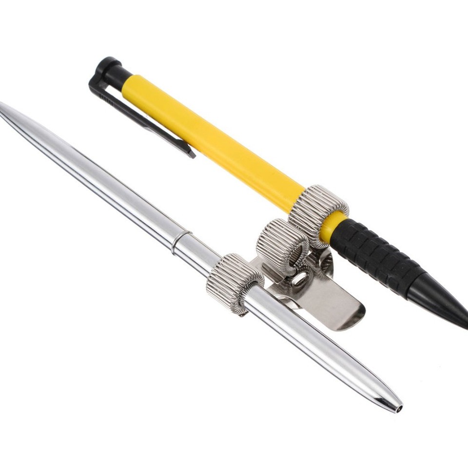 2pcs Notebook Pen Clip Triple Pen Holder Clip Spring Pen Holder | eBay UK