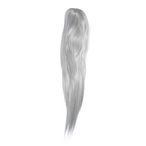 Synthetic Lace Front Long Straight Silver Hair Wigs Replacement Wigs ...