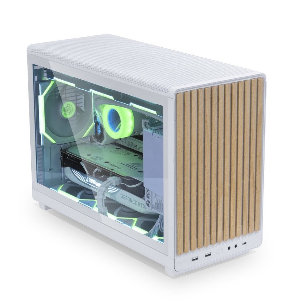 Lian Li A3-mATX-WD-26.3L Micro Form Factor Chassis A3W-WD No Fans Wood ...