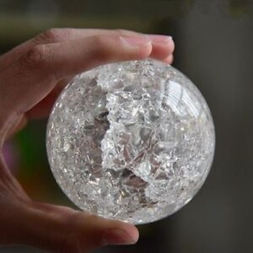 50-80mm Crystal Ice Crack Ball Quartz Marbles Magic Sphere | eBay
