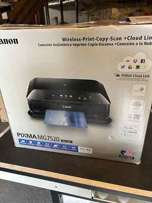 Brand new Canon Pixma MG7520 Inkjet Printer Copy Scan Print (black) | eBay
