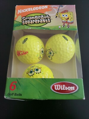 Wilson SpongeBob Squarepants (3) Golf Balls 2005 26388063284| eBay
