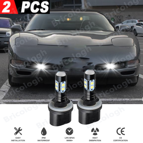 For 1997-2004 c5 Corvette HID 2x LED SUPER BRIGHT Fog Light Conversion ...