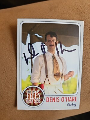 Denis O'Hare Custom Signed Card - Played Stanley In AHS Freak Show | eBay