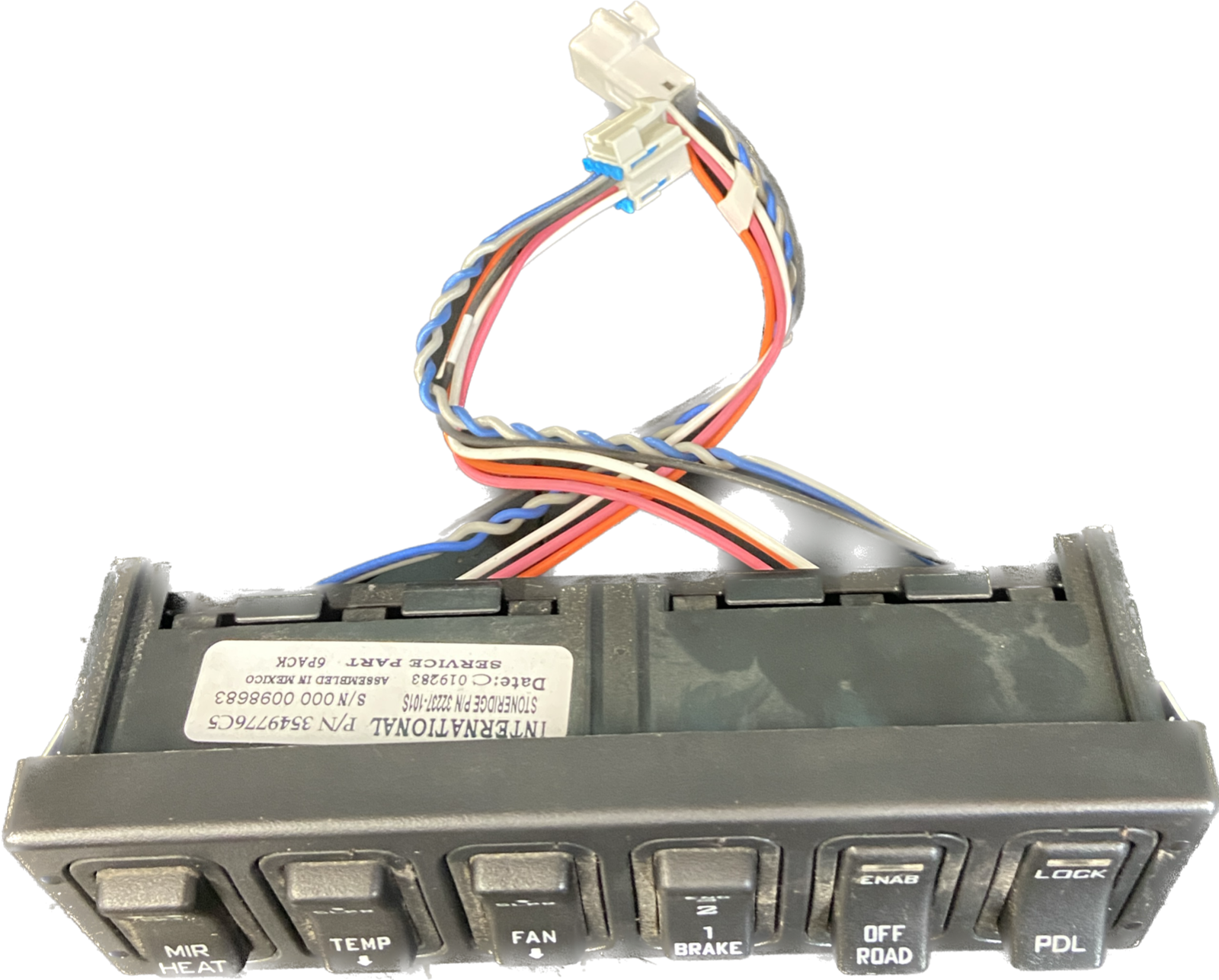 Genuine International Prostar Dash Switch Panel 3549776C5, 0000344544 ...