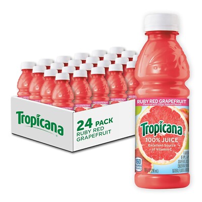 Tropicana 100% Ruby Red Grapefruit Juice, Vitamin C No Added 10 Oz ...
