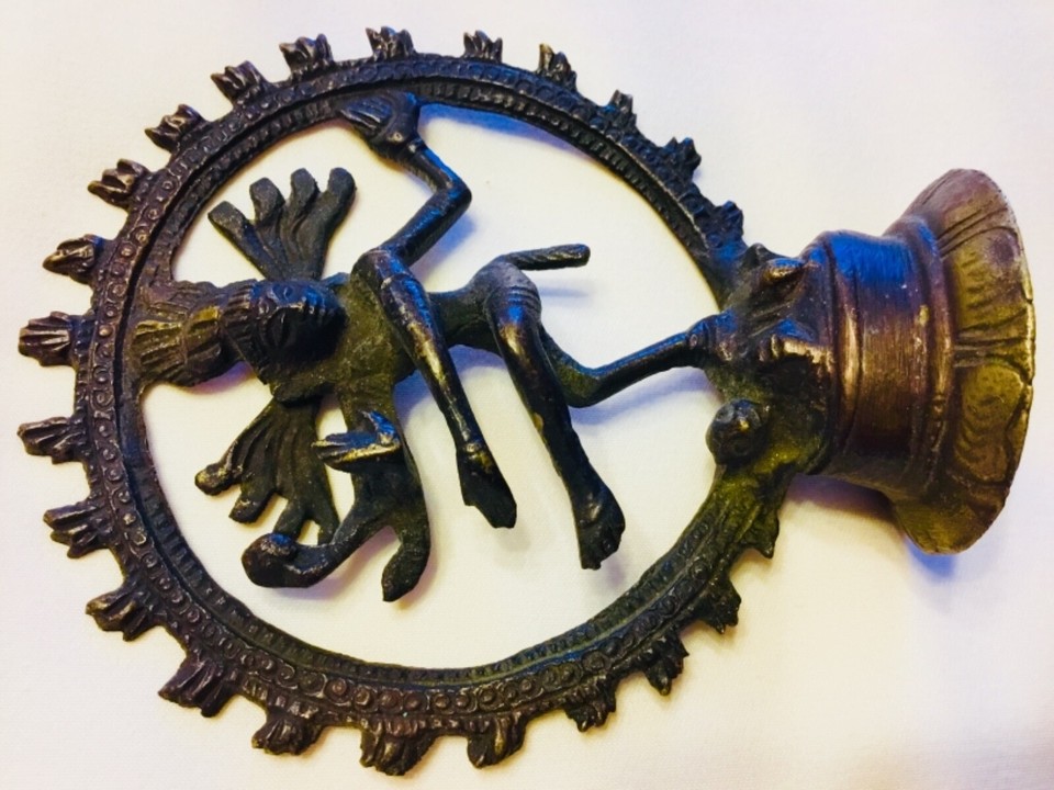 Antique JAI Shiva Nataraja King Dancing God Hinduism India SHIVA Bronze ...
