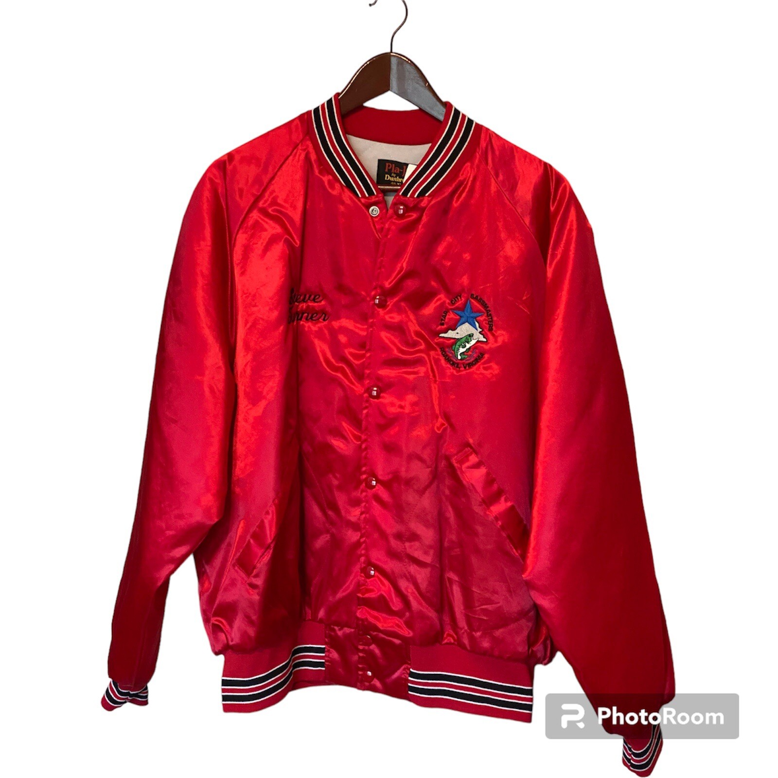Bassmasters Roanoke VA Vintage 80s Pla-Jac Dunbrooke Snap Up Jacket ...