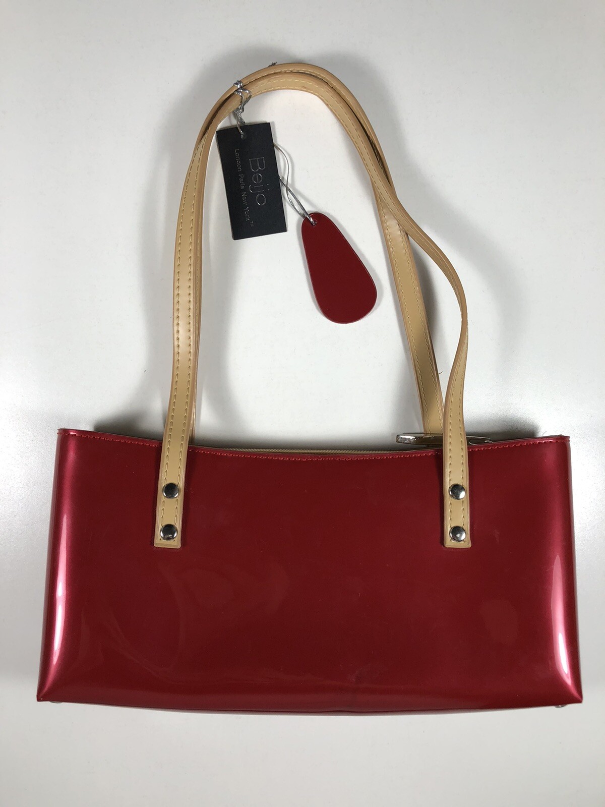 Beijo Classic London Paris New York Red Handbag Brand New | eBay