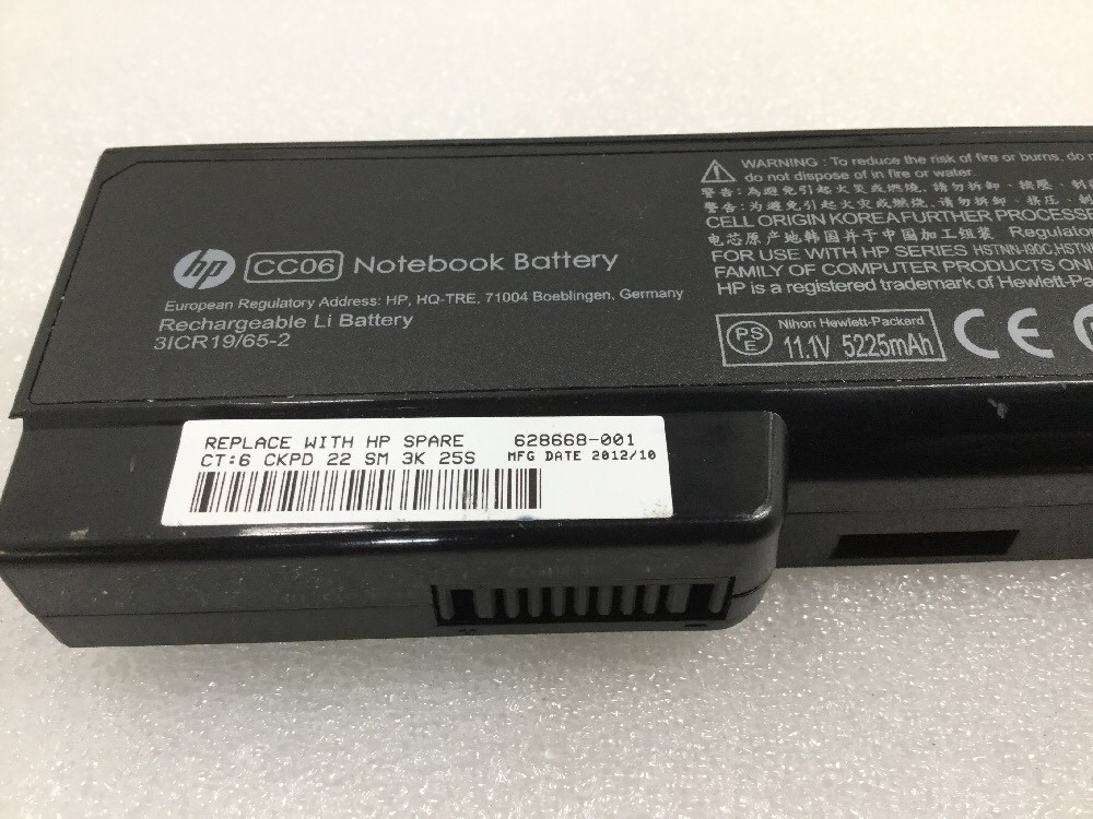 OEM HP CC06 Battery EliteBook 8460W 8460P 8560P 8470P ProBook 6560b ...