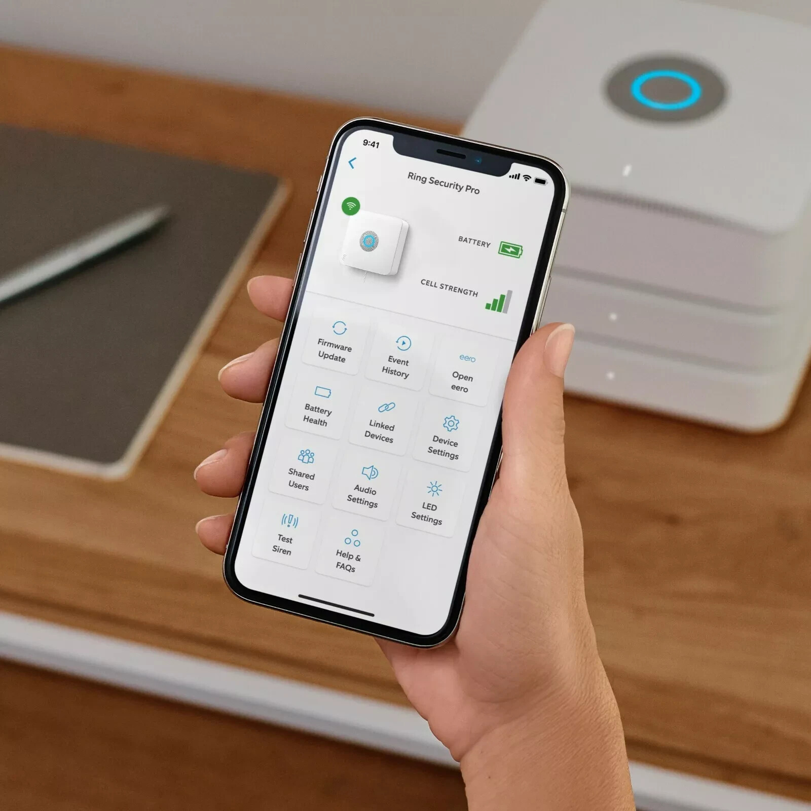 Ring Alarm Pro 14-Piece Kit Built-in eero Wi-Fi 6 router 24/7 Backup ...