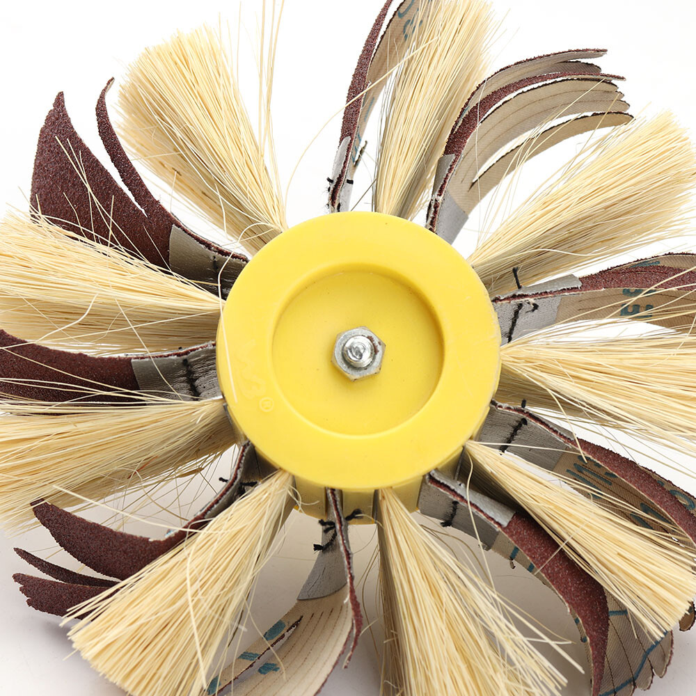 180mm Sisal&Sandpaper Emery Cloth Bristle Grinding Buffing Brush ...