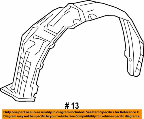 53876-78010 Toyota Liner, front fender, lh 5387678010, New Genuine OEM ...