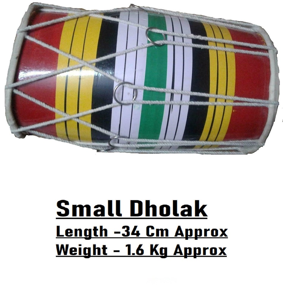 Dholak En Bois Indien Petit Dholki Instrument De Musique Indien Pour ...