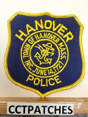 HANOVER, MASSACHUSETTS POLICE SHOULDER PATCH MA | eBay