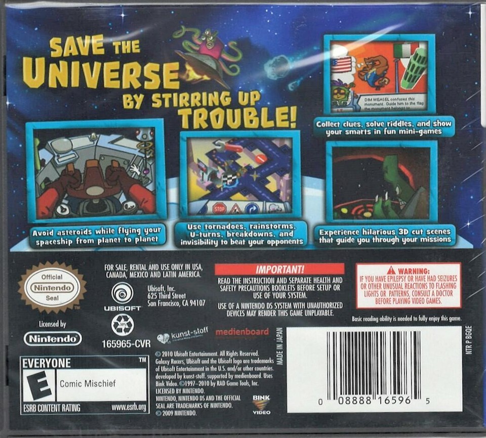 Galaxy Racers NDS (Brand New Factory Sealed US Version) Nintendo DS ...