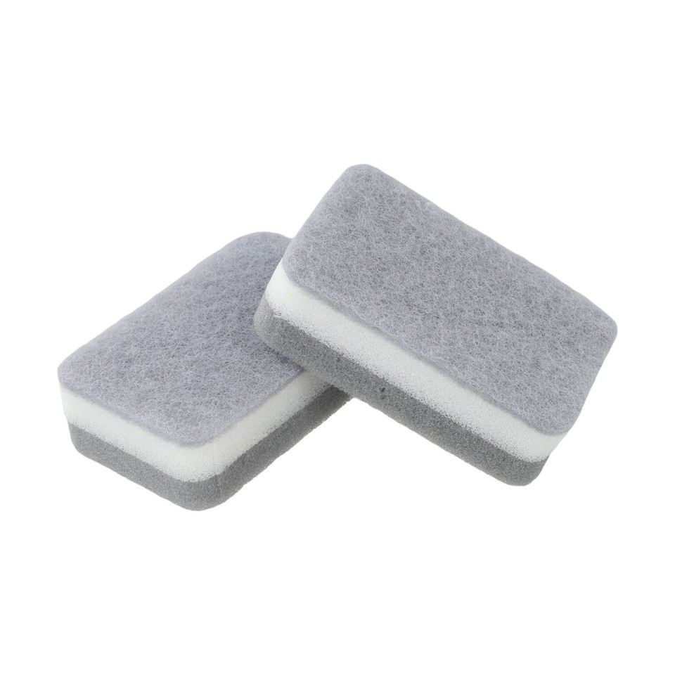 Dishwashing Sponge Grey White Sponge Convenient Handling Resists ...