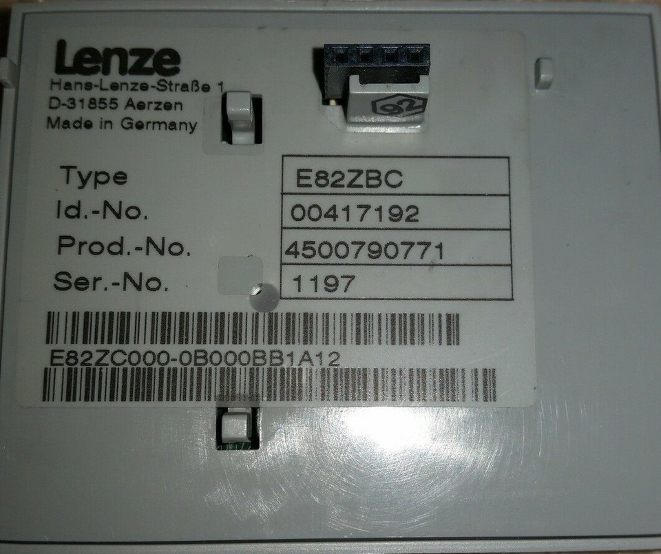 LENZE Modulo Regolazione Tastiera -used- Handterminal E82ZBB Incl. Cavo ...