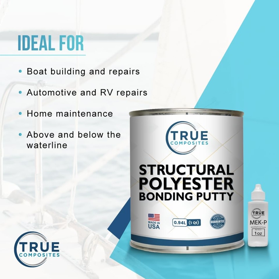 Structural Polyester Bonding Putty - Marine Grade, Fiber Reinforced ...